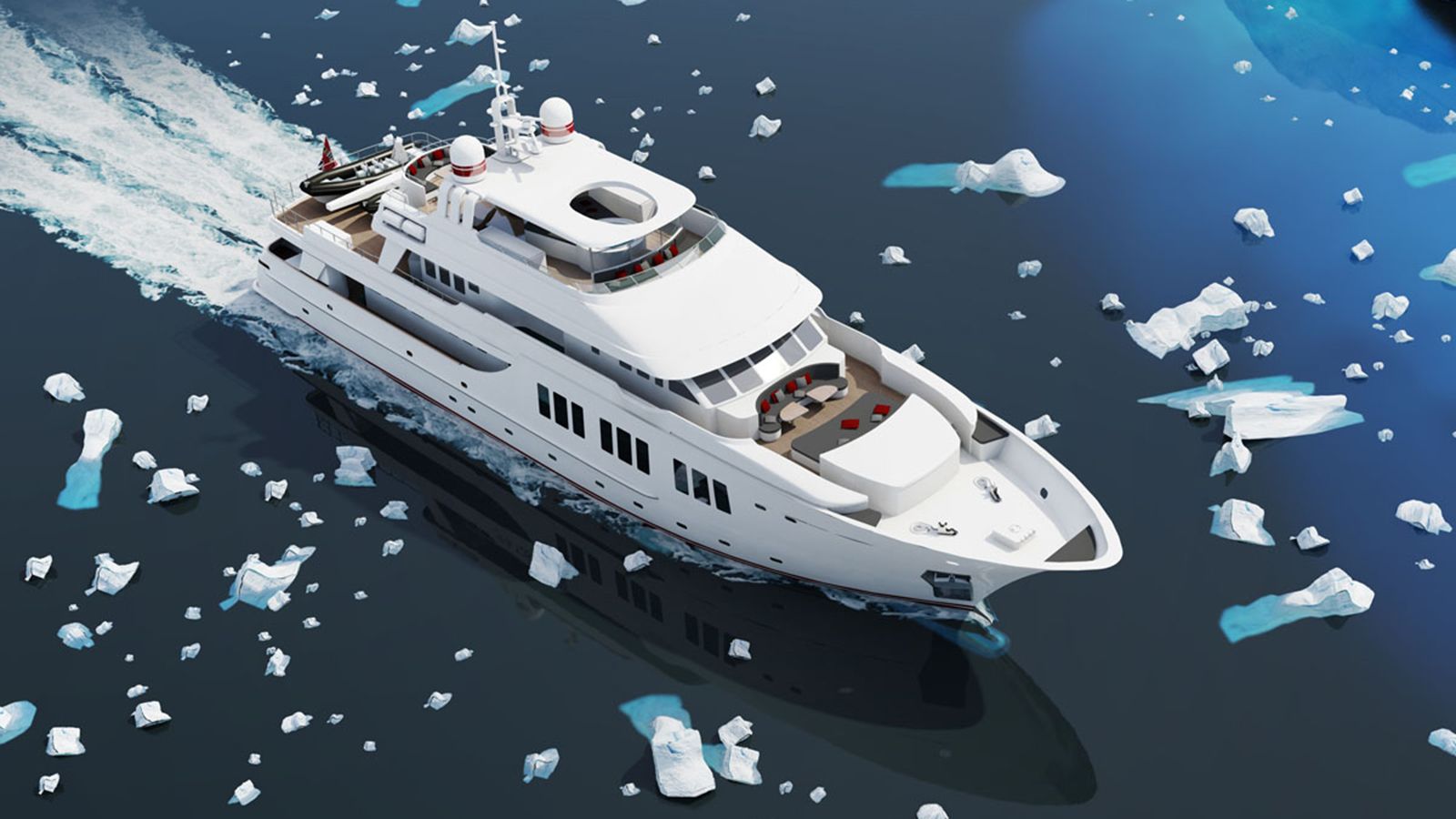 Part-built JFA superyacht Global Explorer for sale